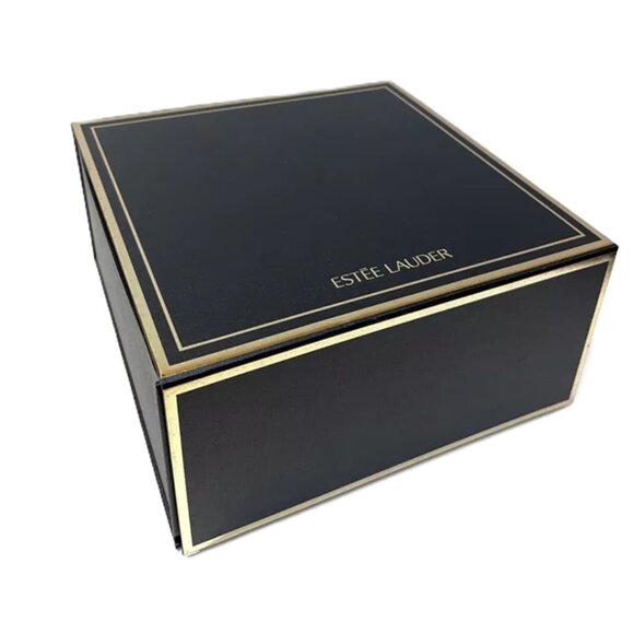 Estee Lauder | Bags | Estee Lauder Blue And Gold Holiday Gift Box New ...